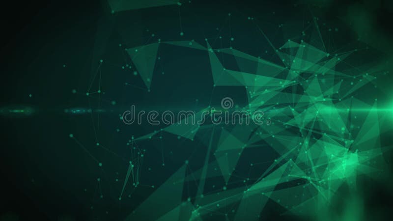 Plexus Polygon Geometric Lines Dots Connection Structure Communication Technology Business 4K ...