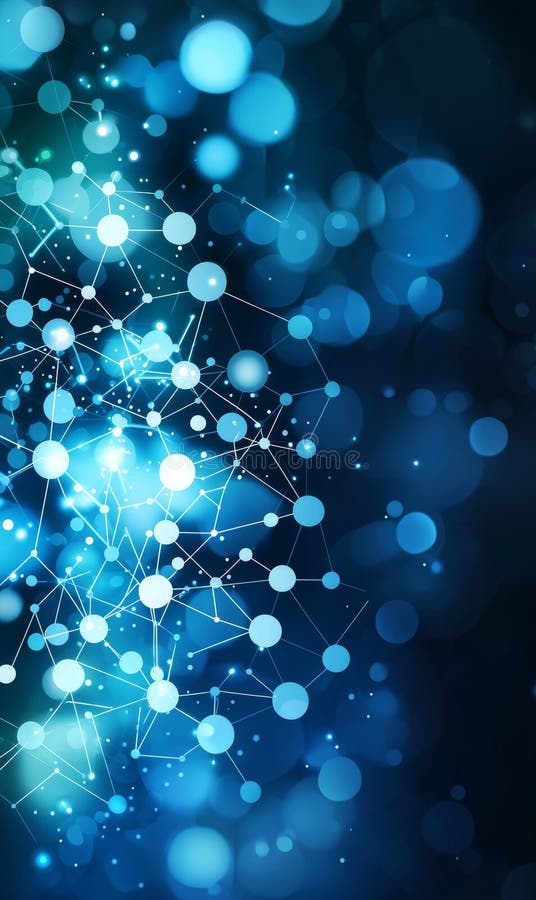 Plexus Polygon Wireframe Shapes in 3D. Blue Gradient Fat Skyscraper Web ...