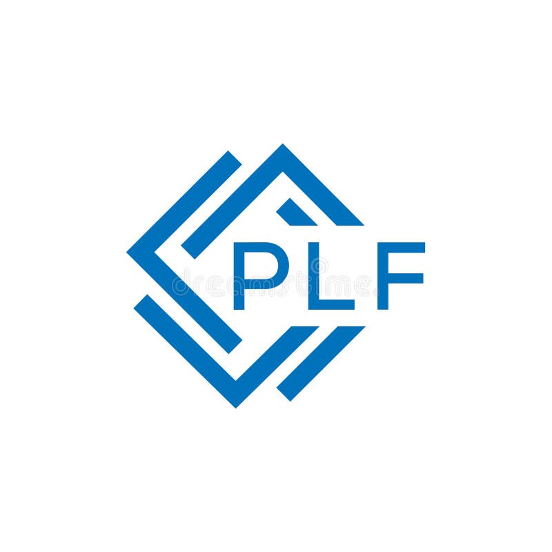 PLF Letter Logo Design on White Background. PLF Creative Circle Letter ...