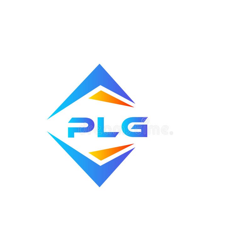 PLG Abstract Technology Logo Design on White Background. PLG Creative ...