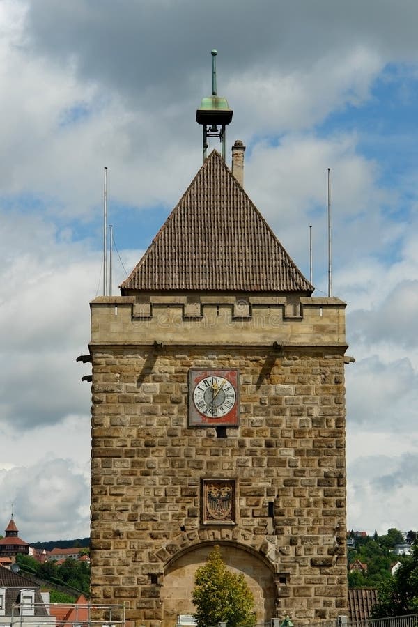 Pliensauturm Tower in the City Esslingen am Neckar Stock Image - Image ...