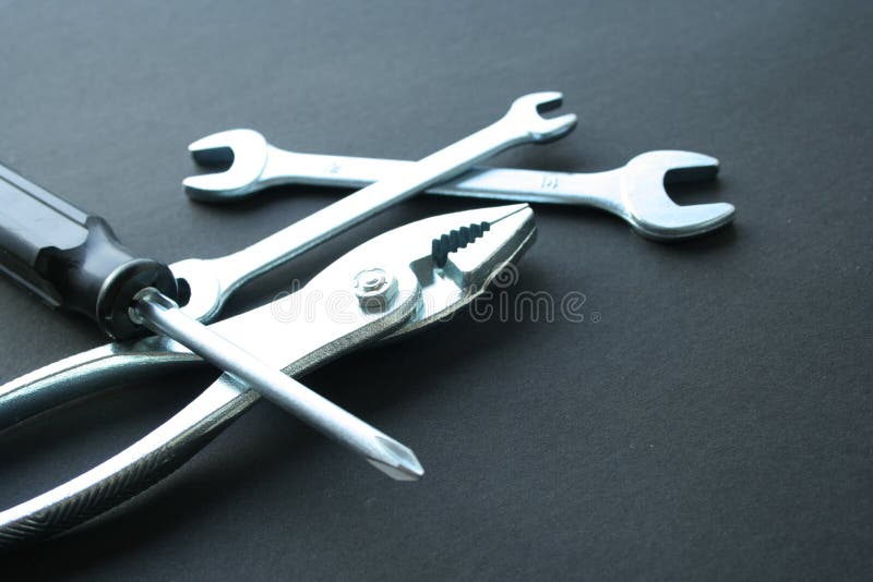 Plier, Scrow & Wrenches Stock Photo - Image of repair, holding: 766760