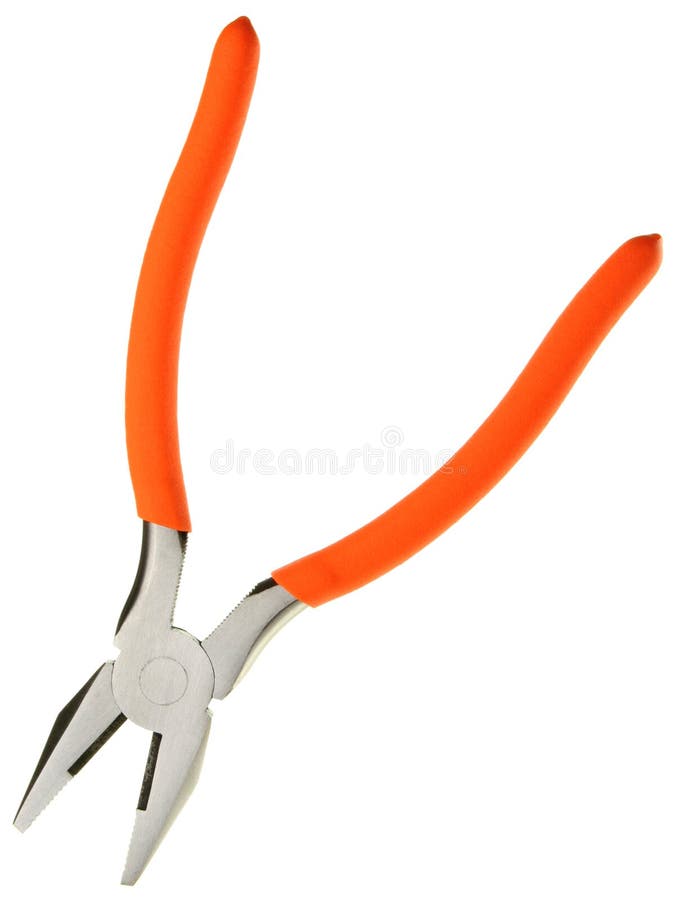 Pliers stock image. Image of duty, orange, home, heavy - 7208175