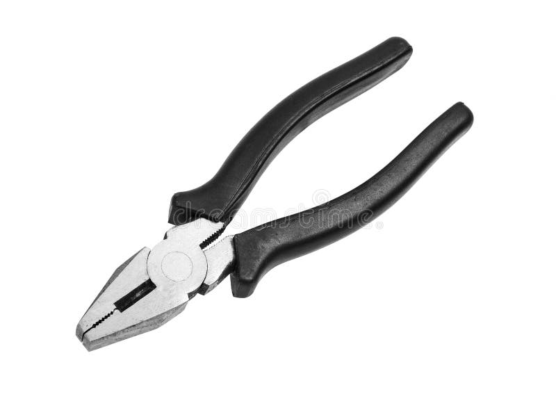 Pliers black tool stock image. Image of isolated, black - 33447697