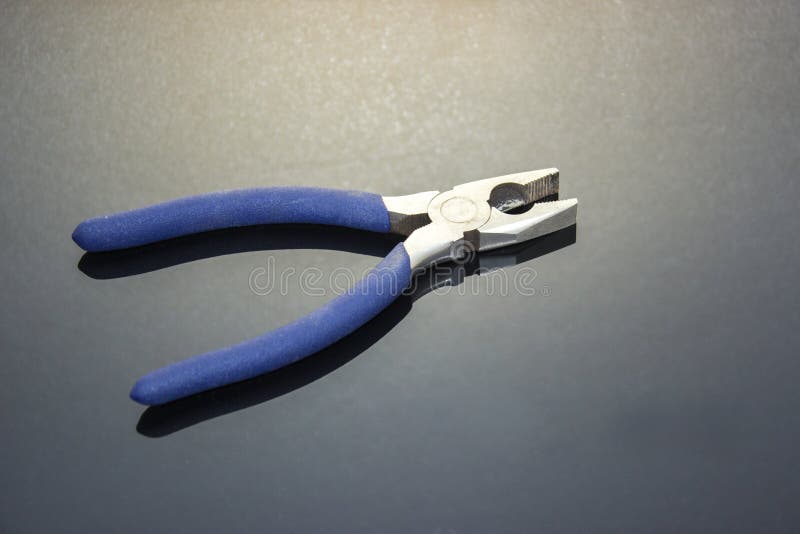 Pliers with Blue Handle. Tools for Building Stock Photo - Image of ...