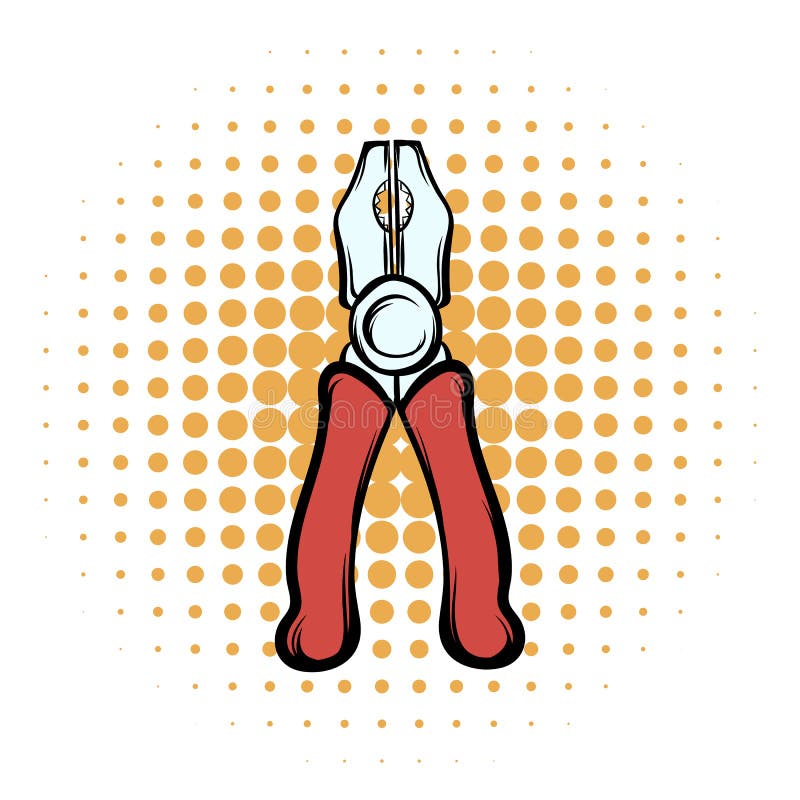 Pliers icon cartoon stock vector. Illustration of caricature - 88209688