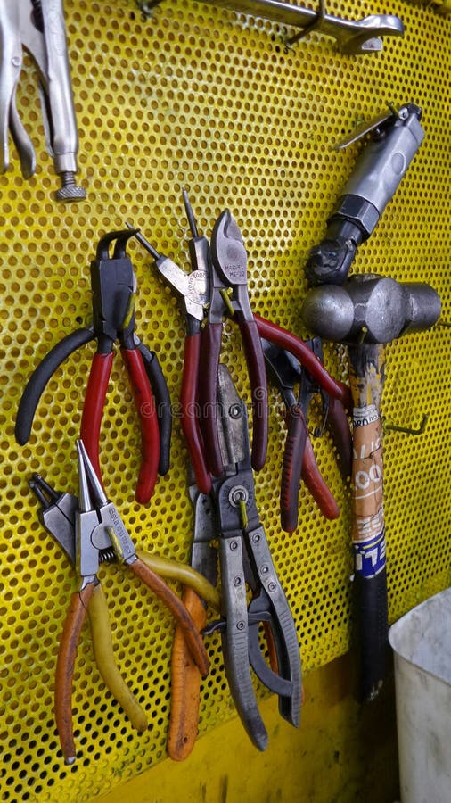 Pliers and Hammer Standard Tool Set Editorial Photo - Image of standard ...