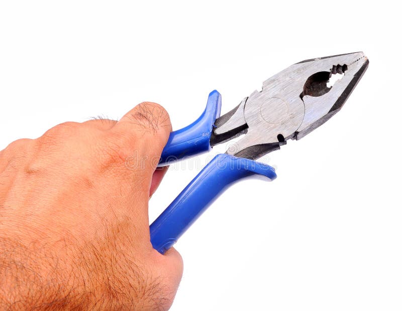 Hand Holding a Selection of Tools Stock Photo - Image of shiny ...