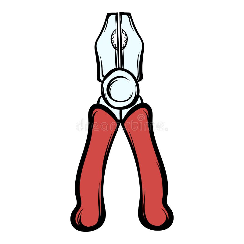 Pliers icon cartoon stock vector. Illustration of caricature - 88209688