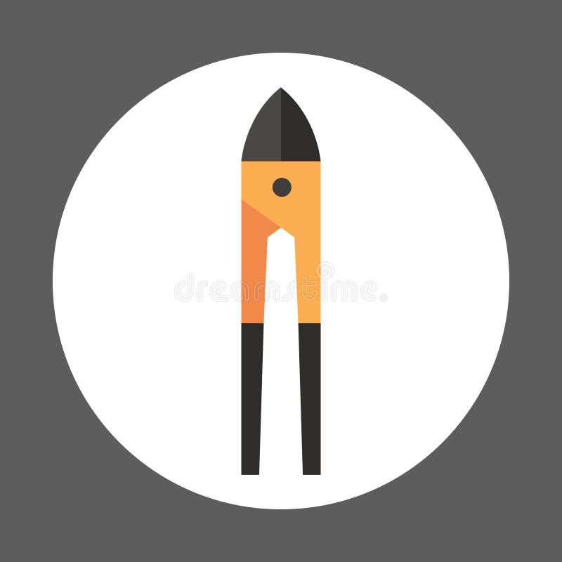 Pliers Icon Working Hand Tool Equipment Concept Stock Vector ...