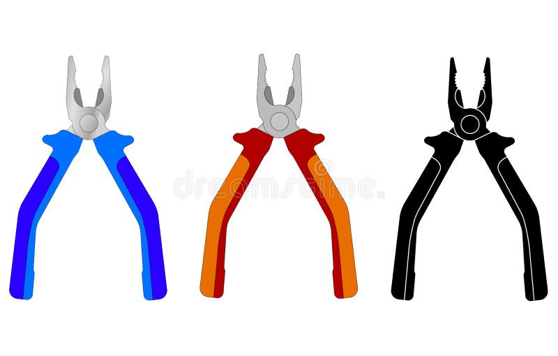 Pliers Illustration, Flat Design Stock Vector - Illustration of ...