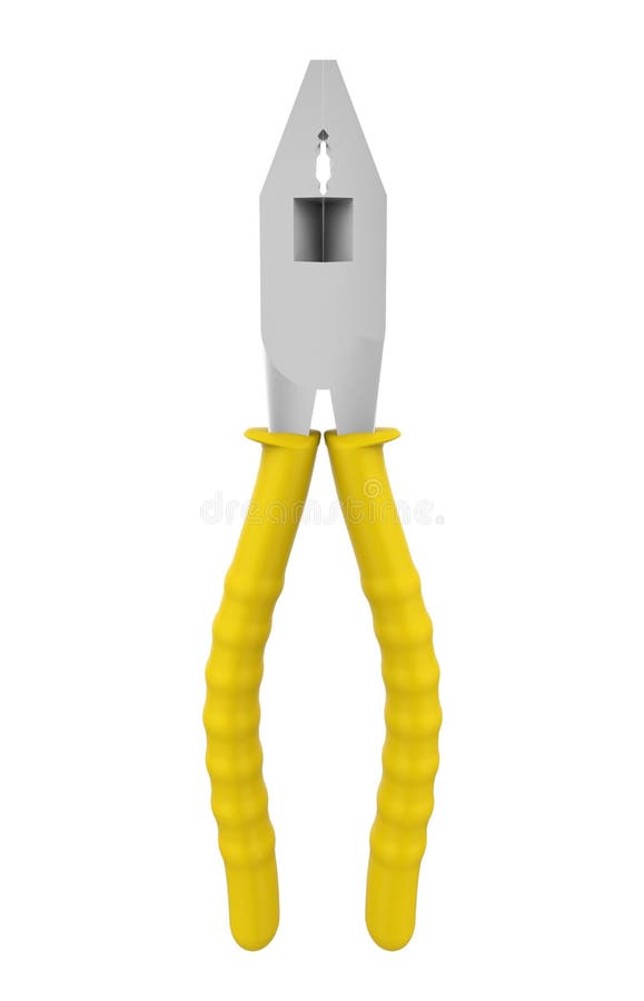 Pliers Isolated is Cute Cartoon of Paper Cut Design Stock Illustration ...