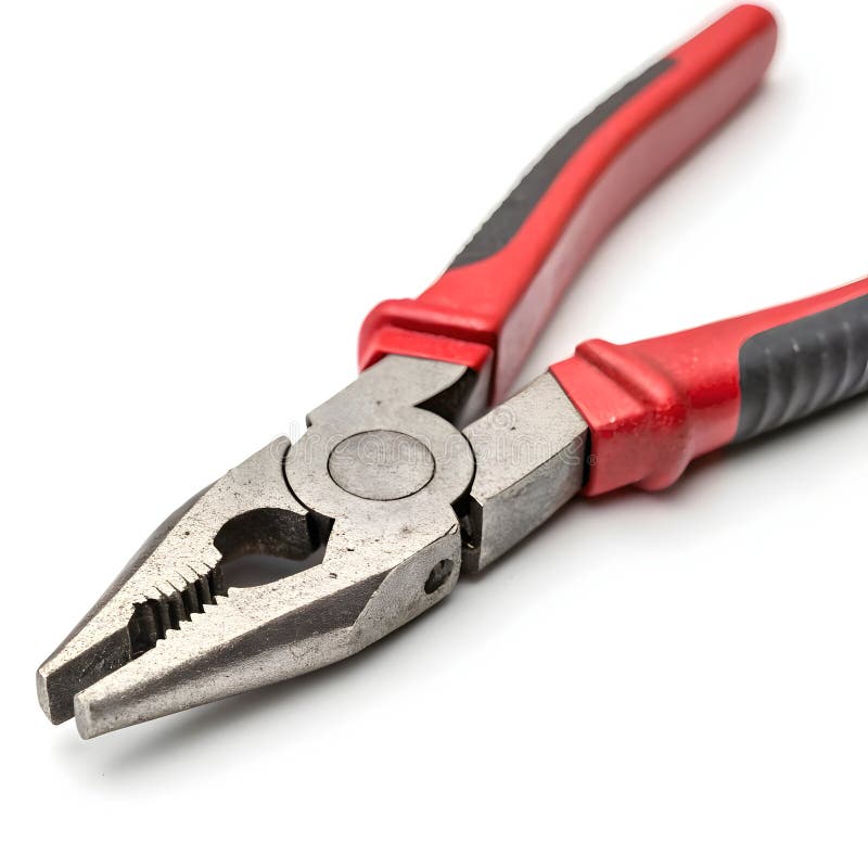 Pliers Isolated on White Background Stock Illustration - Illustration ...