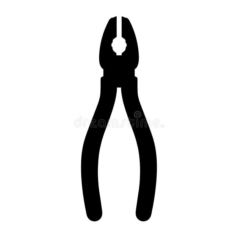 Pliers Silhouette Representation of Tools, Grip, and Utility Stock ...