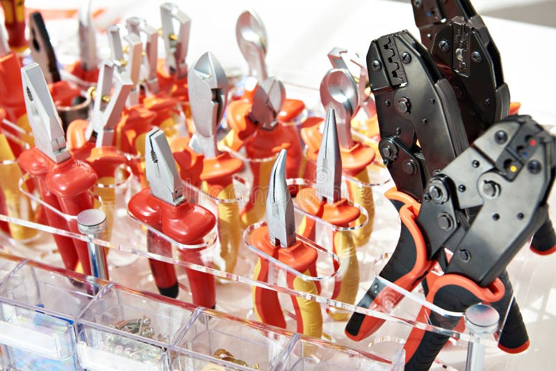 Pliers in store stock image. Image of tools, workshop - 145539533