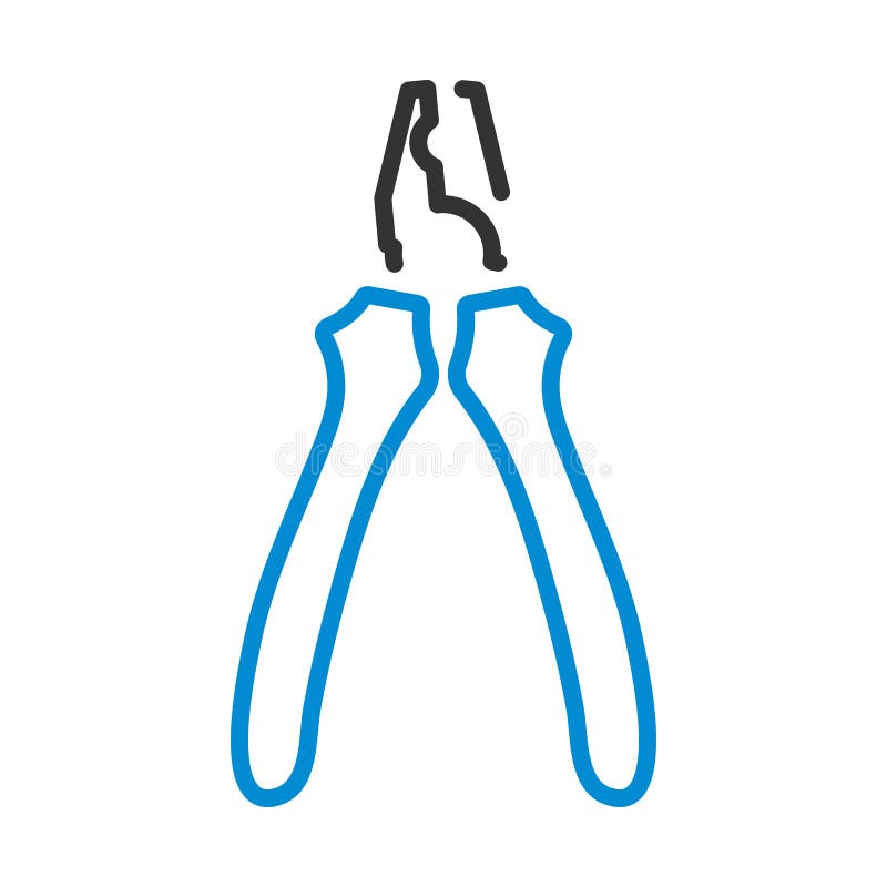 Pliers Tool, Equipment Icon Set, Vector Illustration in 6 Colors ...