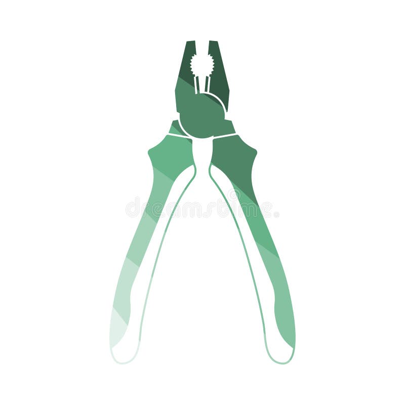 Pliers Tool, Equipment Icon Set, Vector Illustration in 6 Colors ...