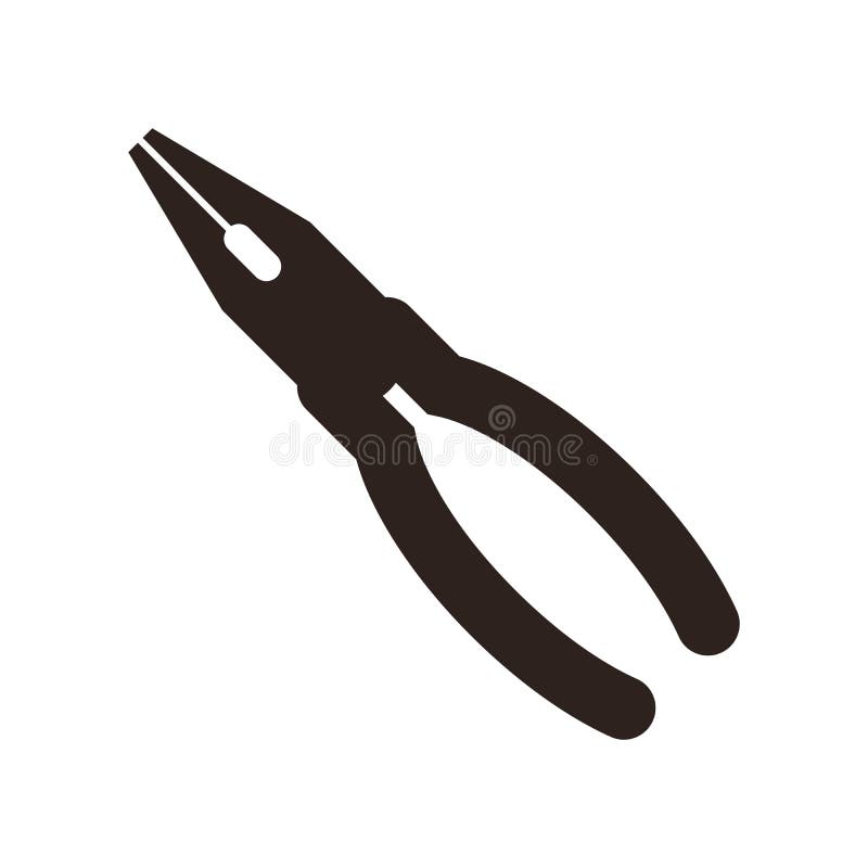 Pliers Tool, Equipment Icon Set, Vector Illustration in 6 Colors ...