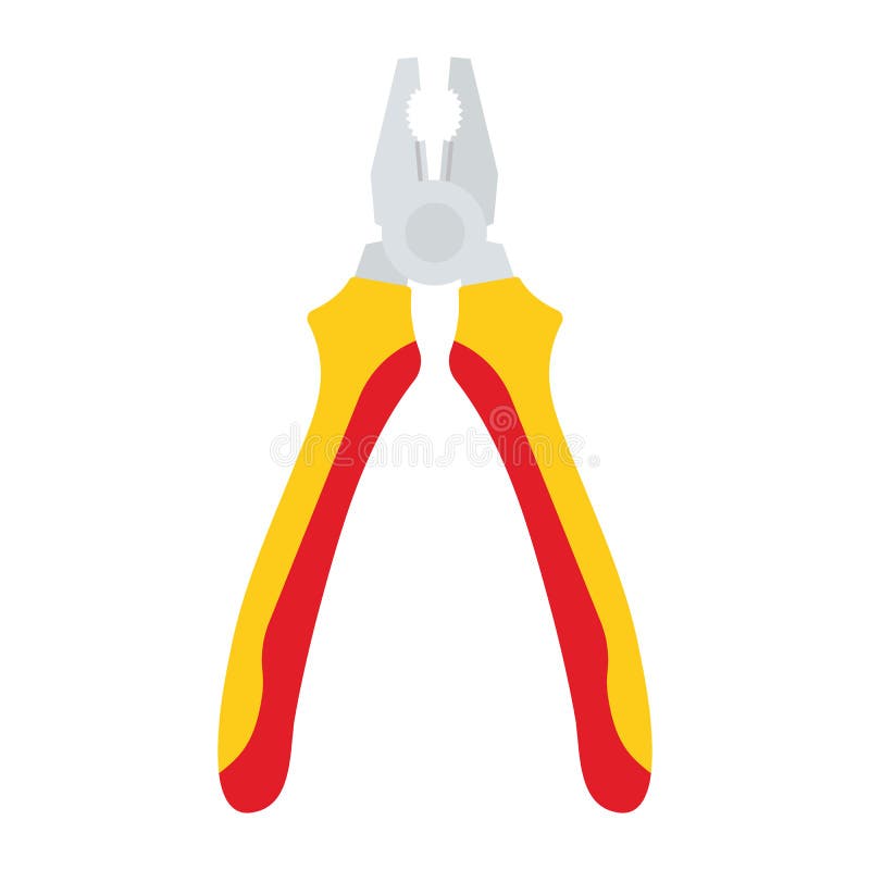 Pliers Tool, Equipment Icon Set, Vector Illustration in 6 Colors ...
