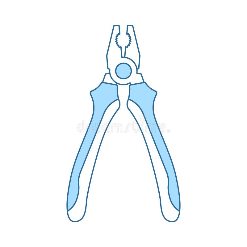 Pliers Tool, Equipment Icon Set, Vector Illustration in 6 Colors ...