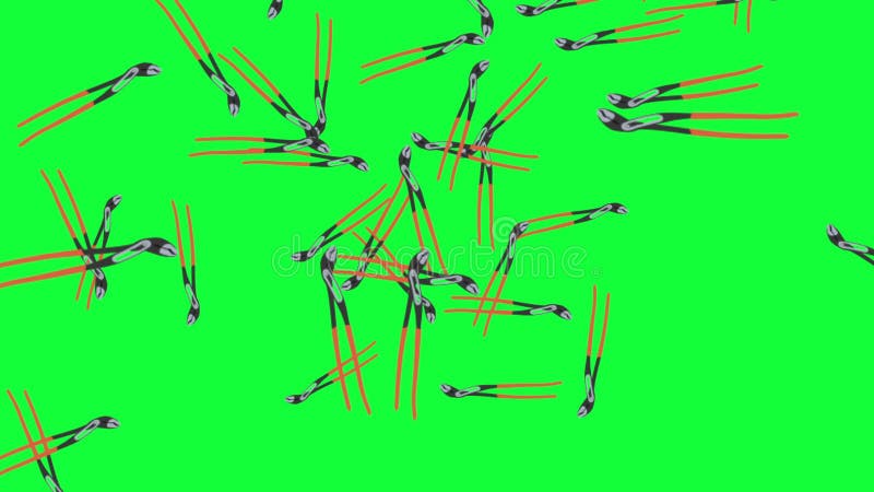 Hammer Tools Group Animation on Green Screen Chroma Key , Graphic ...