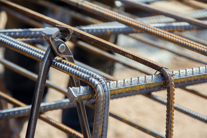 Pliers for Tying Reinforcement. Steel Pliers for the Construction ...