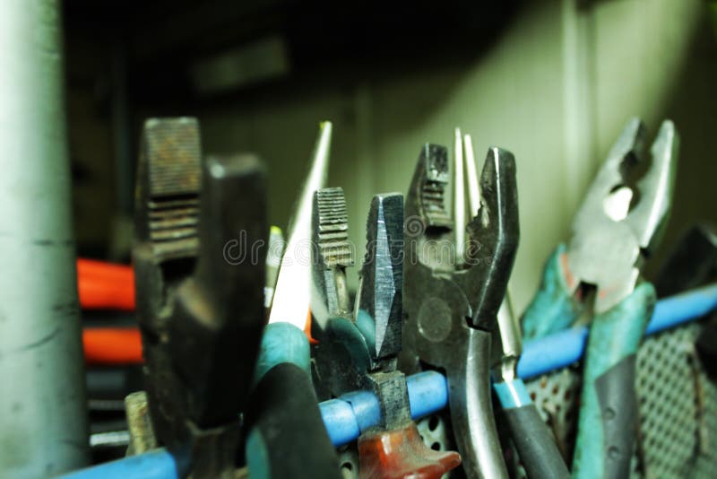 The pliers stock image. Image of tool, construction - 114590419
