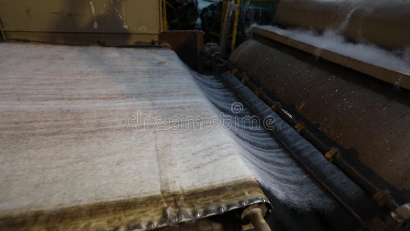 Pliester Manufacturing Process. Polyester Conveyor Production Line ...