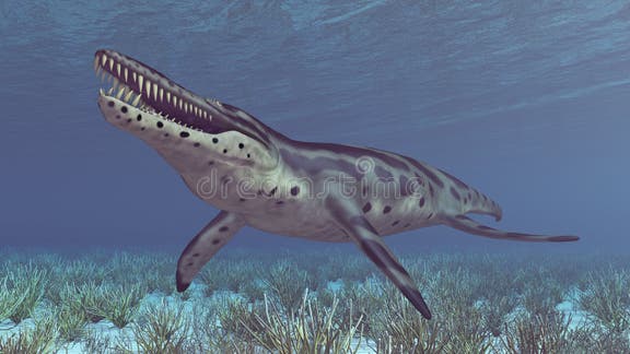Pliosaur Kronosaurus stock illustratie. Illustration of dier - 77139484