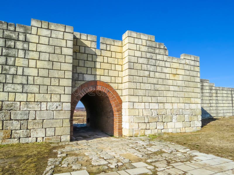 Pliska`s Ruins, Capitals of the First Bulgarian Kingdom Stock Photo ...