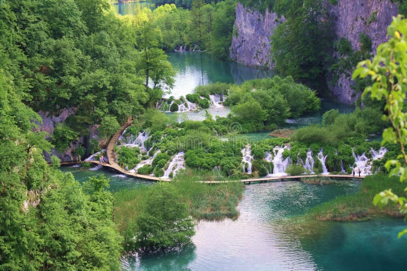 Plitvice Lakes stock image. Image of national, broadwalk - 15560597