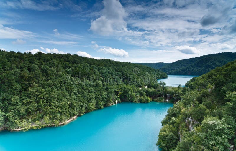Plitvice Lakes stock image. Image of plitvice, clouds - 29552739