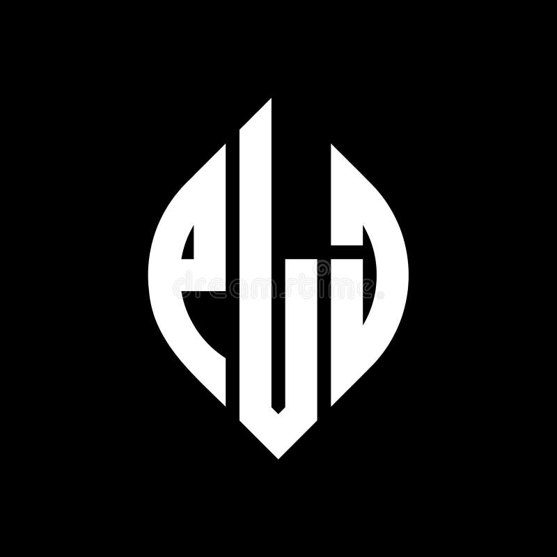 PLJ Circle Letter Logo Design with Circle and Ellipse Shape. PLJ ...