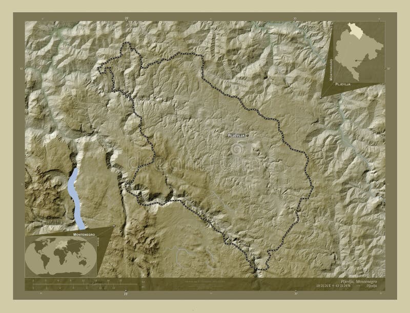 Pljevlja, Montenegro. Wiki. Labelled Points of Cities Stock Photo ...