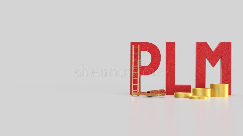 The PLM or Product Lifecycle Management for Business Concept 3d ...