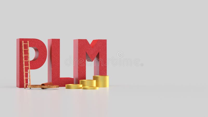 The PLM or Product Lifecycle Management for Business Concept 3d ...