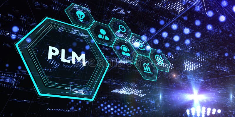 PLM Product Lifecycle Management System Technology Concept. Technology ...