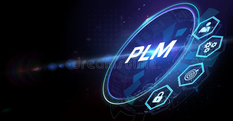 PLM Product Lifecycle Management System Technology Concept. Technology ...