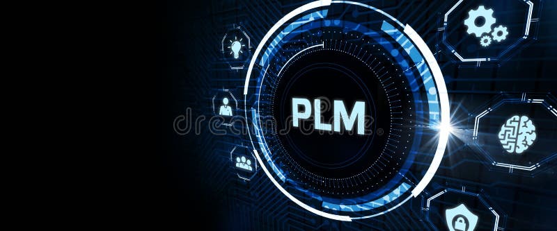PLM Product Lifecycle Management System Technology Concept. Technology ...