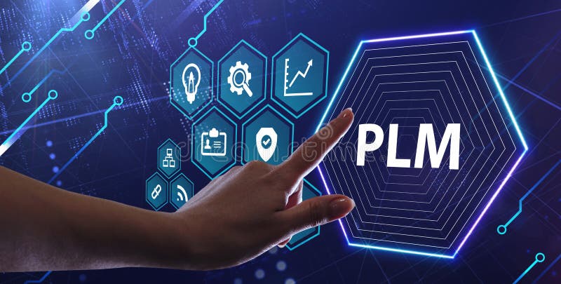 PLM Product Lifecycle Management System Technology Concept. Technology ...