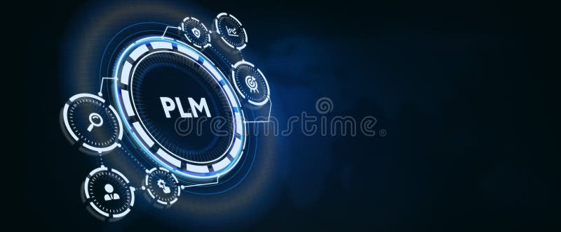 PLM Product Lifecycle Management System Technology Concept. Technology ...