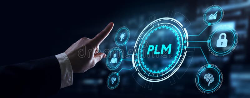 PLM Product Lifecycle Management System Technology Concept. Technology ...