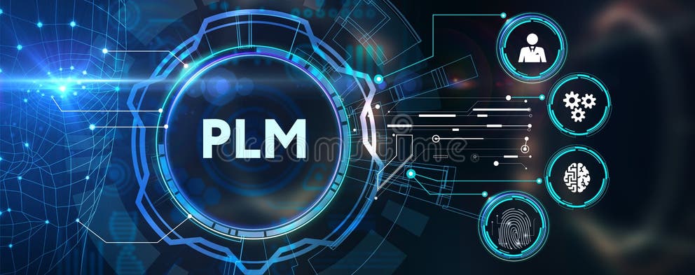 PLM Product Lifecycle Management System Technology Concept. Technology ...