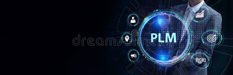 PLM Product Lifecycle Management System Technology Concept. Technology ...