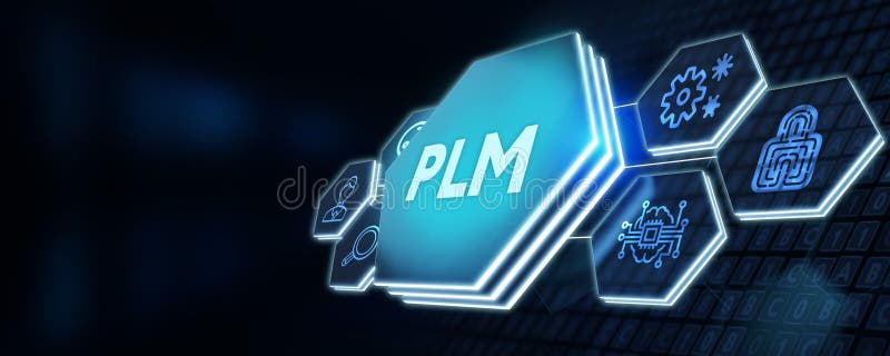 PLM Product Lifecycle Management System Technology Concept. Technology ...