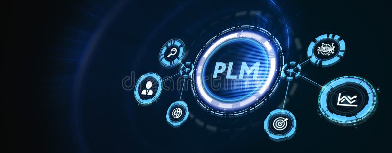 PLM Product Lifecycle Management System Technology Concept. Technology ...