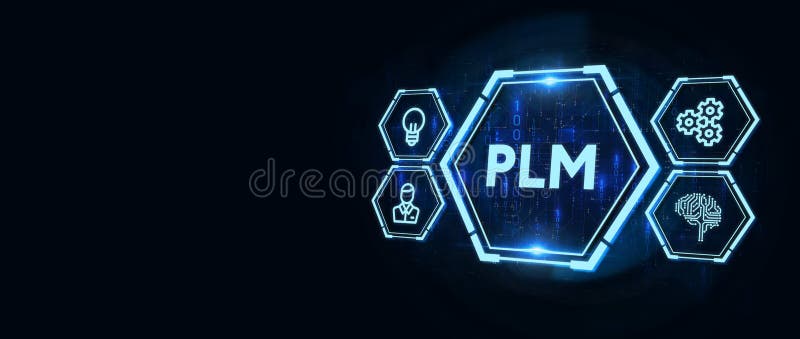 PLM Product Lifecycle Management System Technology Concept. Technology ...