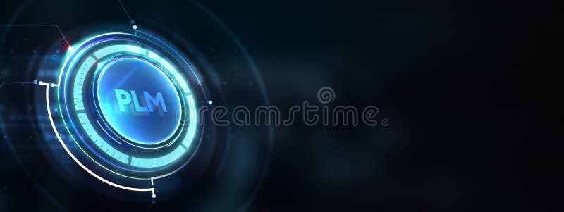 PLM Product Lifecycle Management System Technology Concept. Technology ...