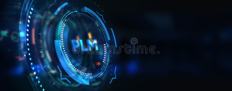 PLM Product Lifecycle Management System Technology Concept. Technology ...