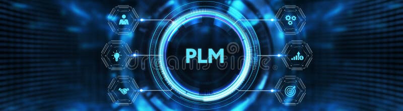 PLM Product Lifecycle Management System Technology Concept. Technology ...